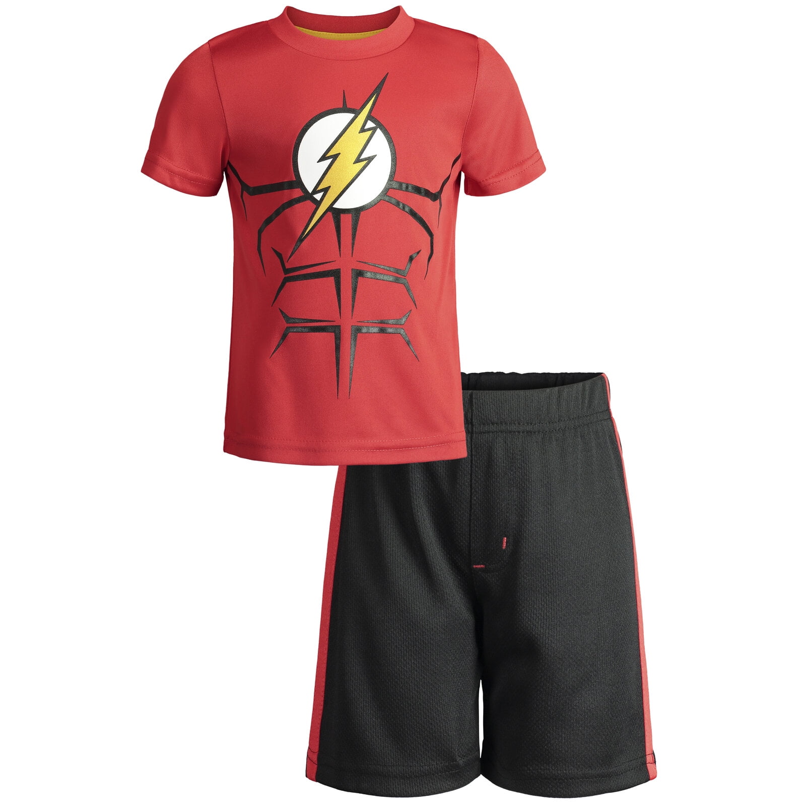 DC Comics Justice League Little Boys Athletic Pullover T-Shirt Mesh ...