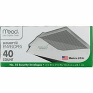 "Mead #8 Security Paper Envelopes, 80 Count, 3 5/8"" x 6 1/2"", Letter ...