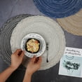 7 Inch Round Placemat Cloth Placemat Rustic Woven Placemats for Dining ...