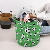 67L Football Soccer Ball Laundry Basket, Collapsible Waterproof Laundry ...
