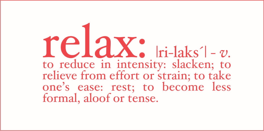 Relax Definition Vinyl Decal - Small - Red - Walmart.com