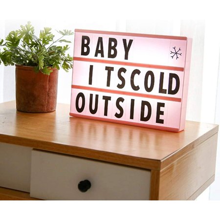 SAYDY A4 Cinematic Lightbox, with Letters Symbols, USB/Batteries ...