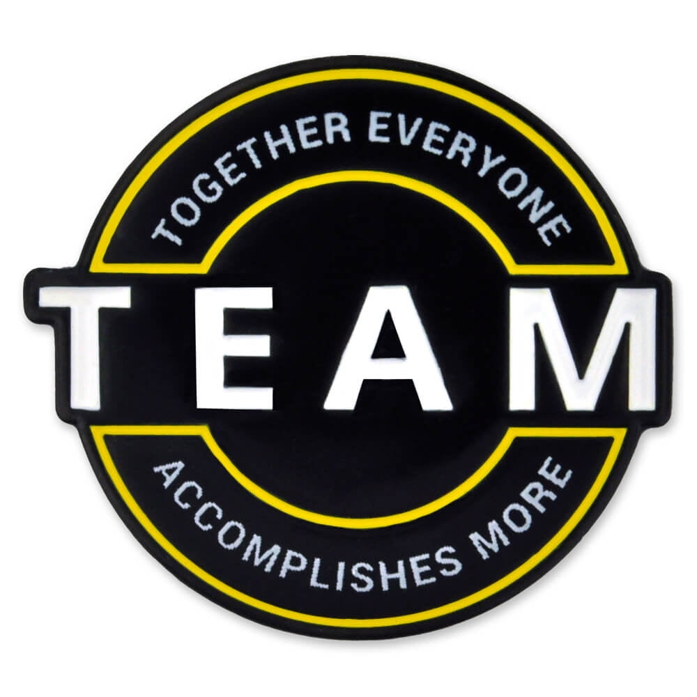 Motivational Team Together Everyone Accomplishes More Enamel Lapel Pin ...