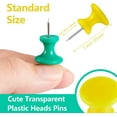 100 Pieces Jumbo Giant Large Push Pins 1 Inch Standard Thumb Tacks ...