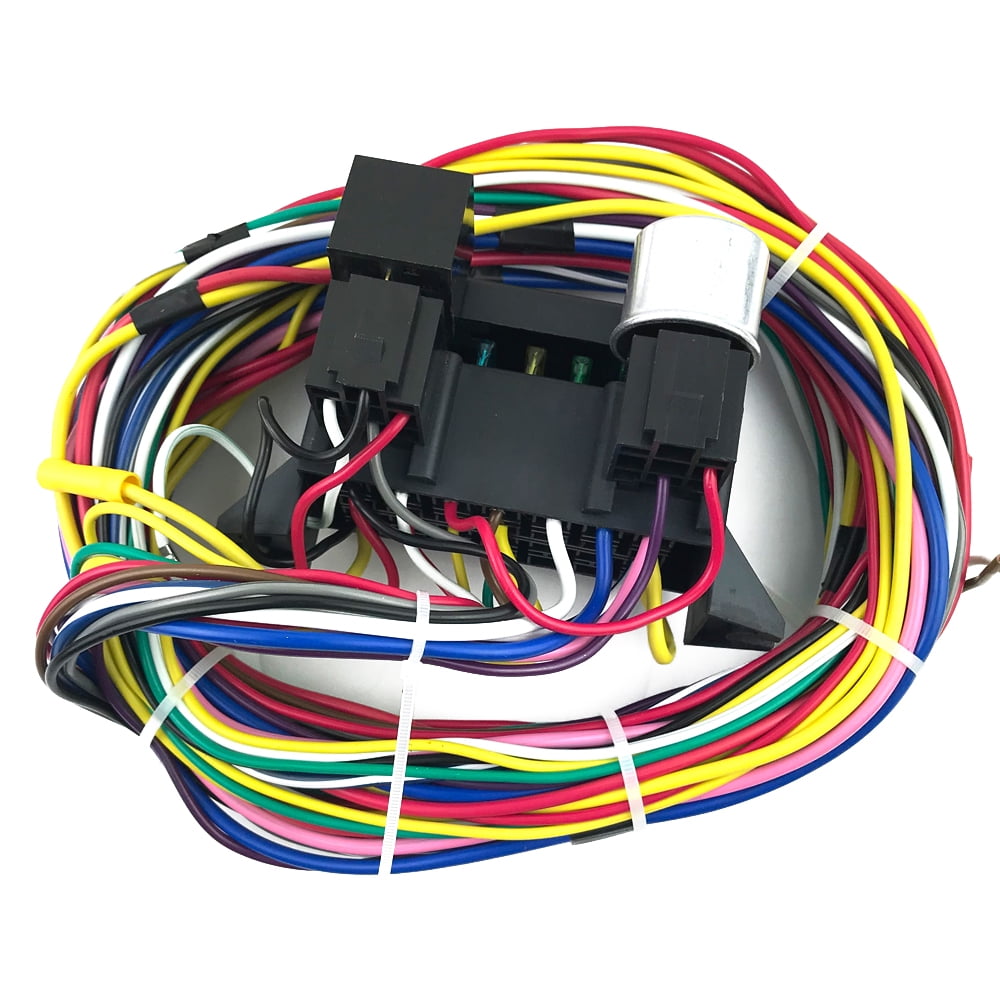 Arnés de cableado universal de 12 circuitos Kit completo de cables de ...