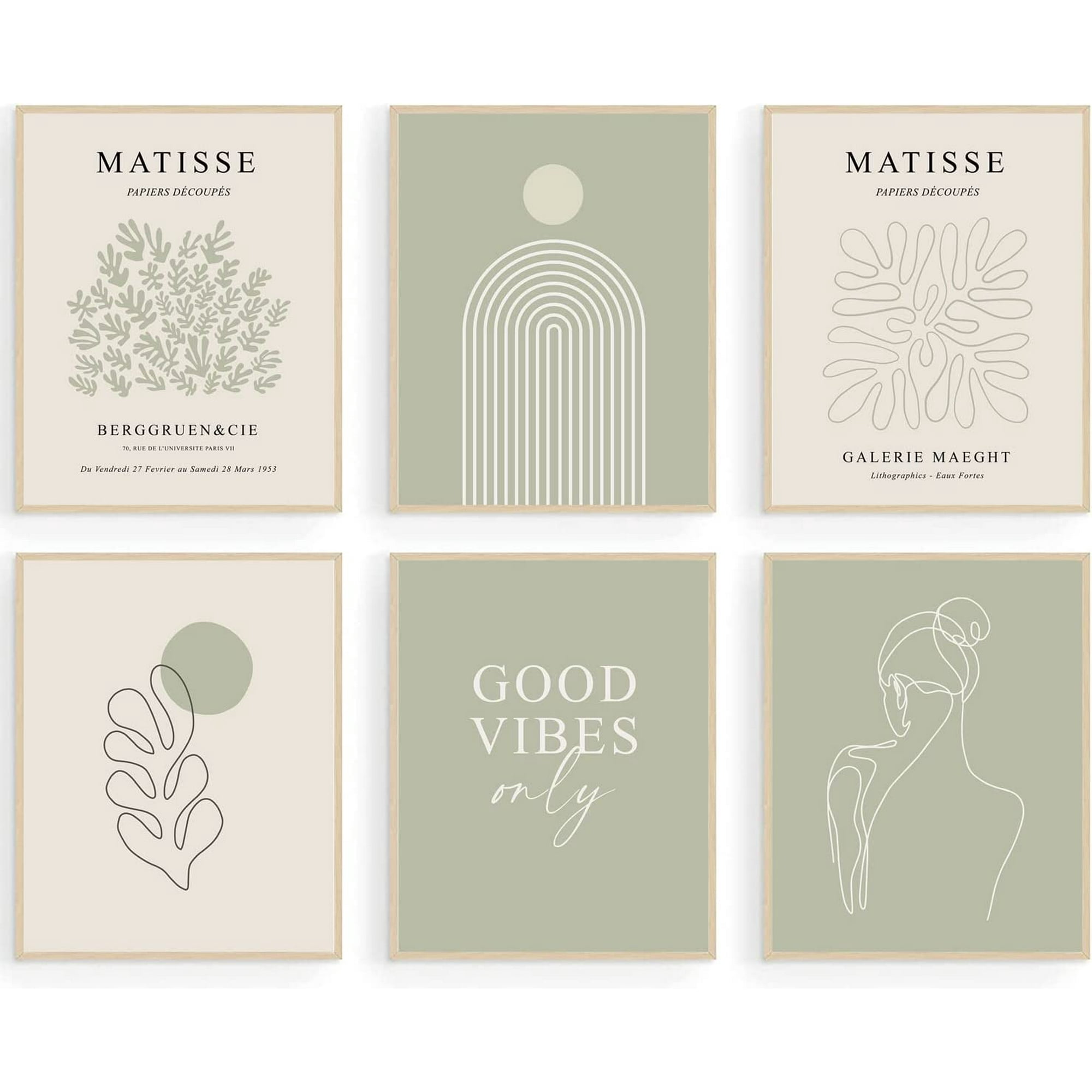 Click here for Xinqihang Sage Green Matisse Wall Art Prints Abstr... prices