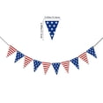 Patriotic Banner for 4th of July - Red White Blue Bunting Decor, 4 ...