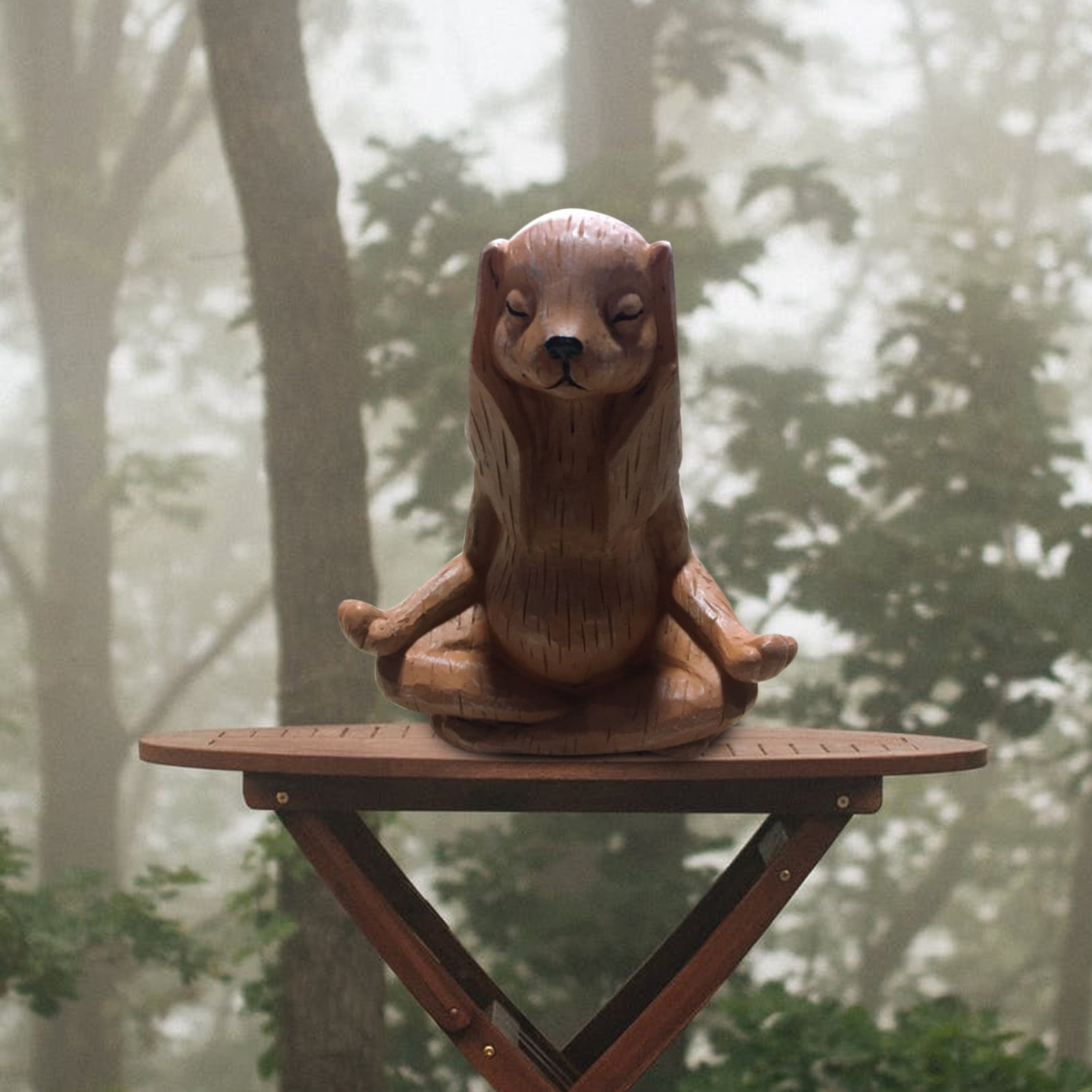 Buy Cheers.US Meditation Zen Rabbit Statue,Indoor/Outdoor Long-Eared ...