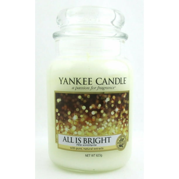 Yankee Candle 22 oz Large Jar Candle All is Bright NEW - Walmart.com ...