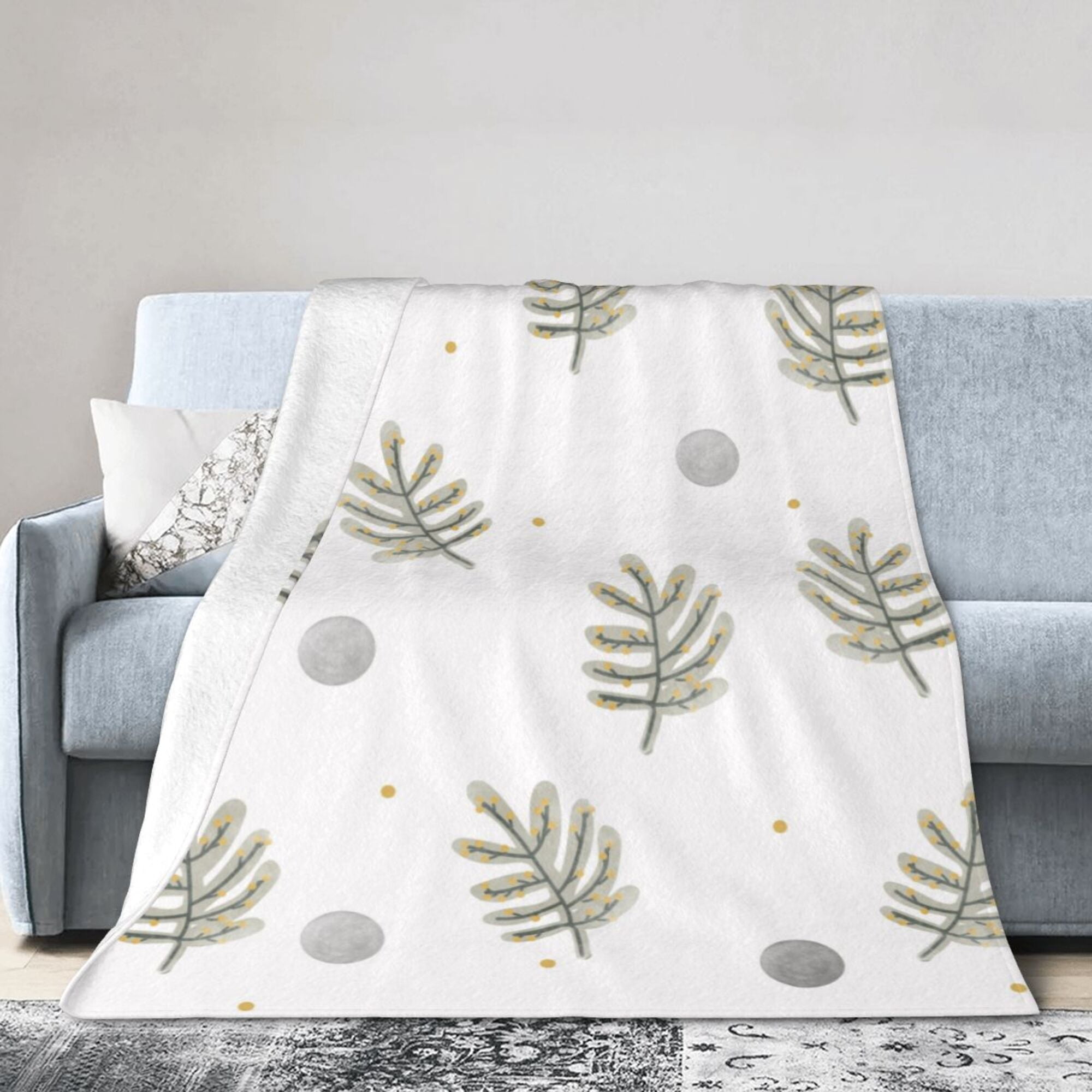 DouZhe Ultra-Soft Micro Fleece Lightweight Flannel Bed Blanket, Boho ...