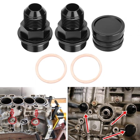 Rear Block Plug, With Two 0-Ring Aluminum Alloy Breather Rear Block ...