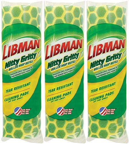 Libman Nitty Gritty Roller Mop Refill (Pack of 3) - Walmart.com