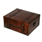 Vintage Style Leather Suitcase - CD Case - Walmart.com