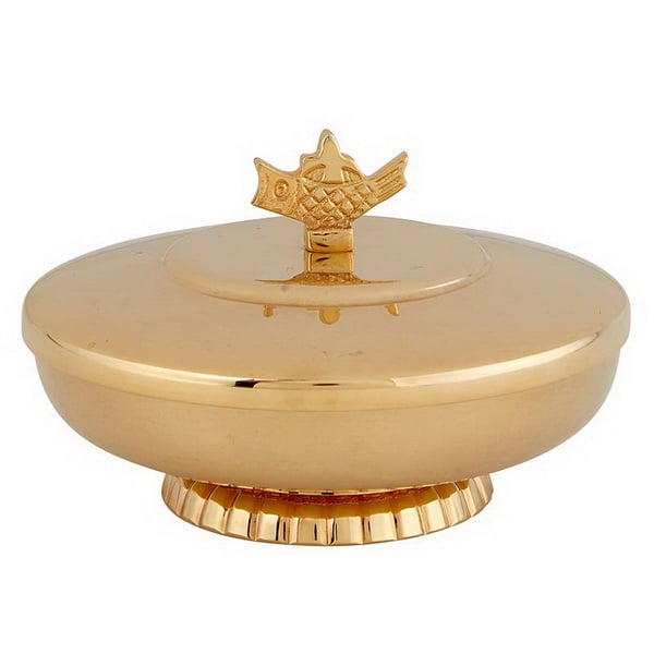 Sudbury G5389 Small Ciborium with Loaves and Fish Handle - Walmart.com