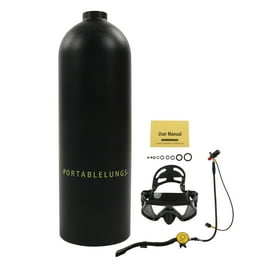 Scuba Gear 0.5L Mini Scuba Tank - Portable Emergency Oxygen System For ...