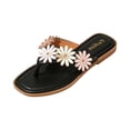 Bkhluea Women Multicolor Floral Thong Flat Flip Flop Sandals Slip On ...