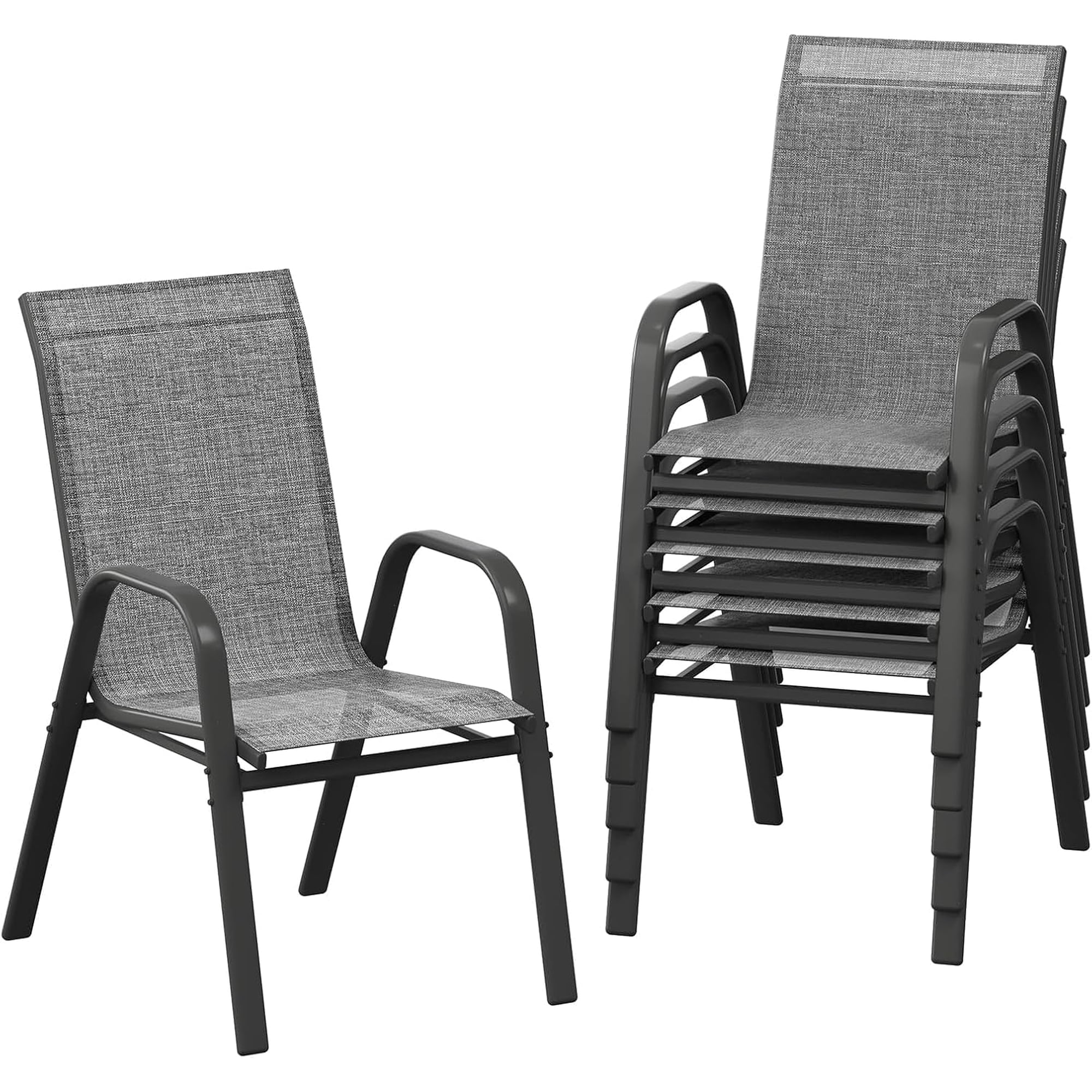 Click here for Yusazens Patio Chairs Outdoor Stackable Dining Cha... prices