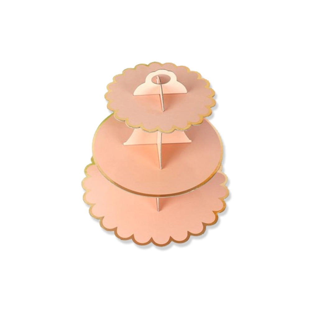 Yoone 3-Layer Round Birthday Wedding Party Cupcake Dessert Paper Stand ...