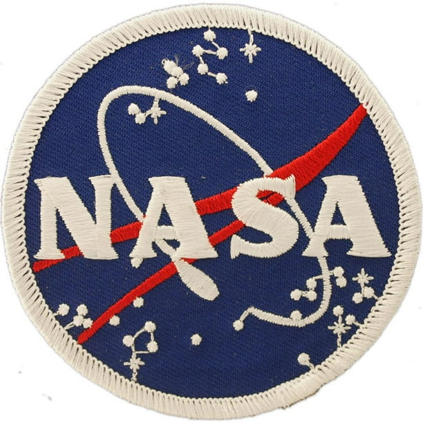 NASA Logo Patch Blue & White 3" - Walmart.com