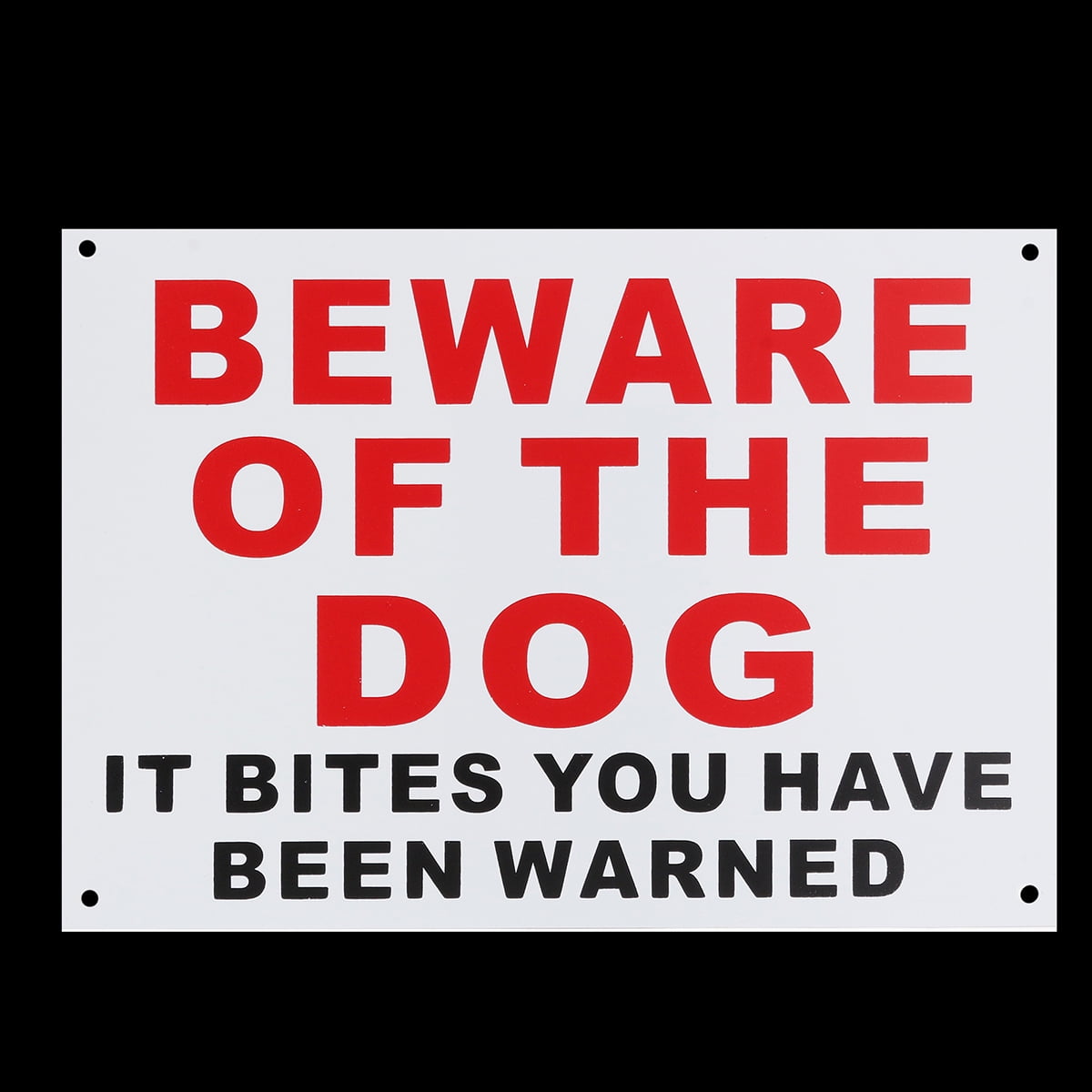1/2x 12inch X 8inch Be Ware Of The Dog It Bites You Have Been Warned ...