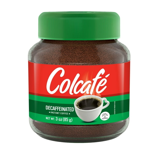 Colcafe Instant Decaf Coffee Jar | Same Great Taste, No Caffeine ...