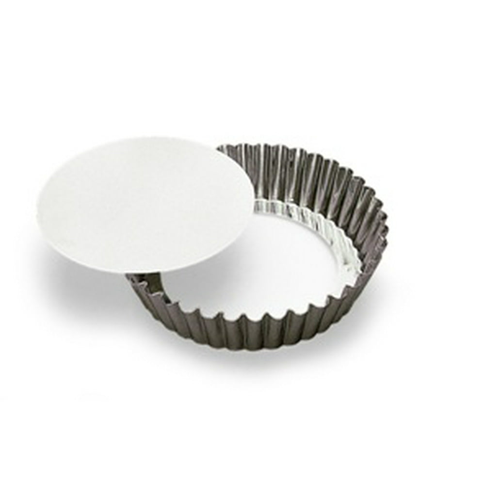 Gobel Round Medium Loose Removable Bottom Fluted Tart Flan Pan 11-7/8" x 1-1/2" High - Walmart ...