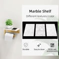 Brushed Toilet Paper Holder With Marble Shelf 304 Stainless Steel Screw ...