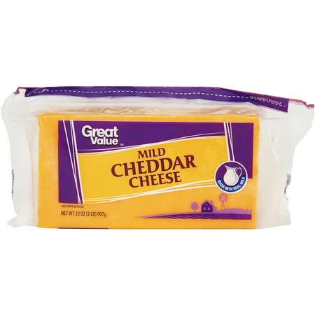 Great Value Mild Cheddar Cheese, 32 oz - Walmart.com