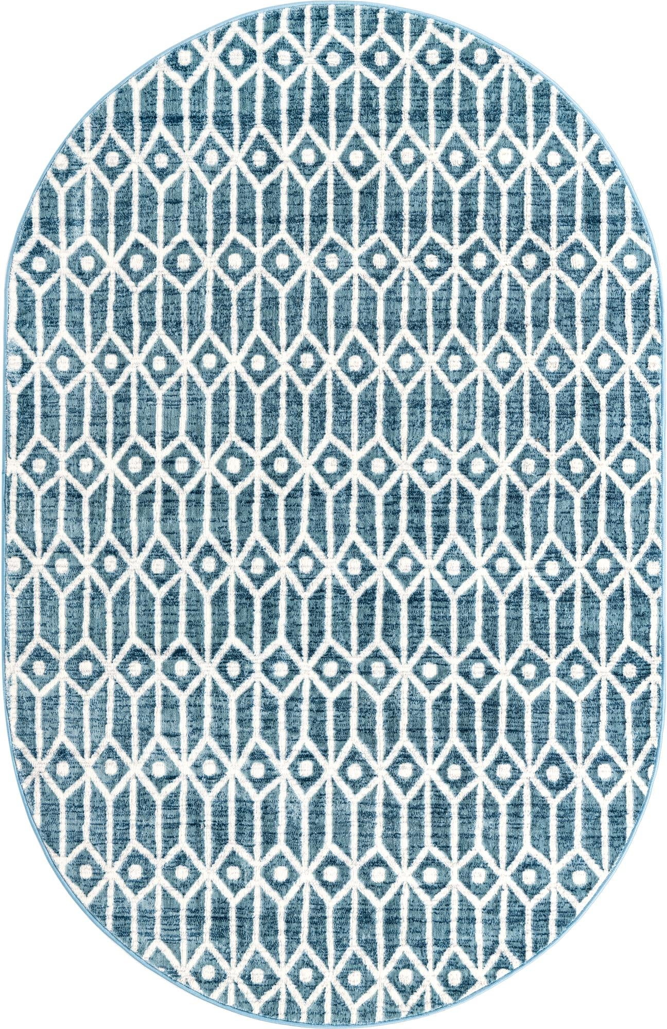 Unique Loom Diamonds Matrix Trellis Rug - Walmart.com