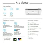 HP DeskJet 3752 Wireless All-in-One Compact Color Inkjet Printer ...
