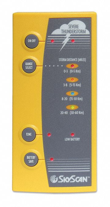 Skyscan Lightning Detector,3 in. W,1 lb. P5-3 - Walmart.com