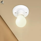 PULLIMORE Round E27 LED Bulb Screw Bass, Ceiling Keyless LED Light ...