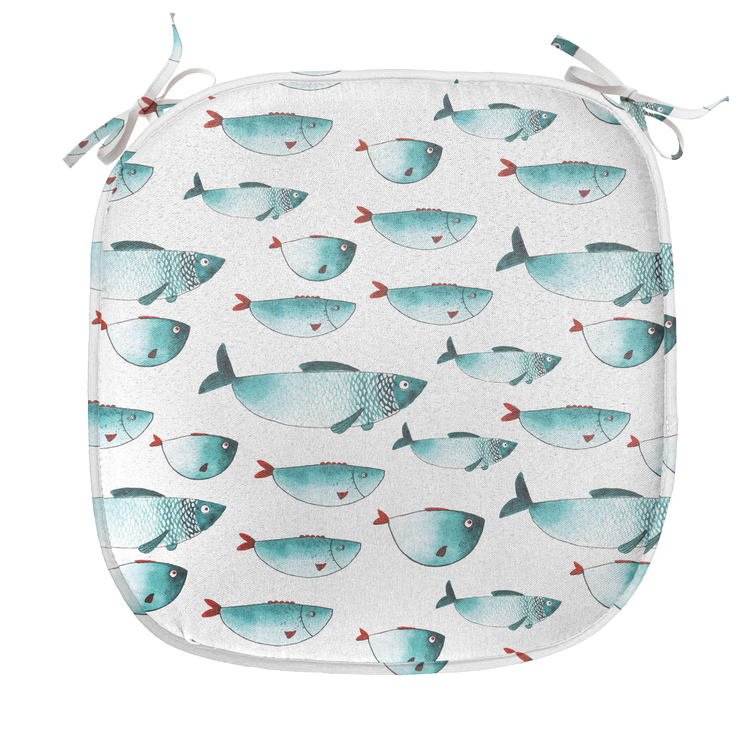 Koi Fish Chair Seating Cushion, Regular Different Sized Japanese Koi ...