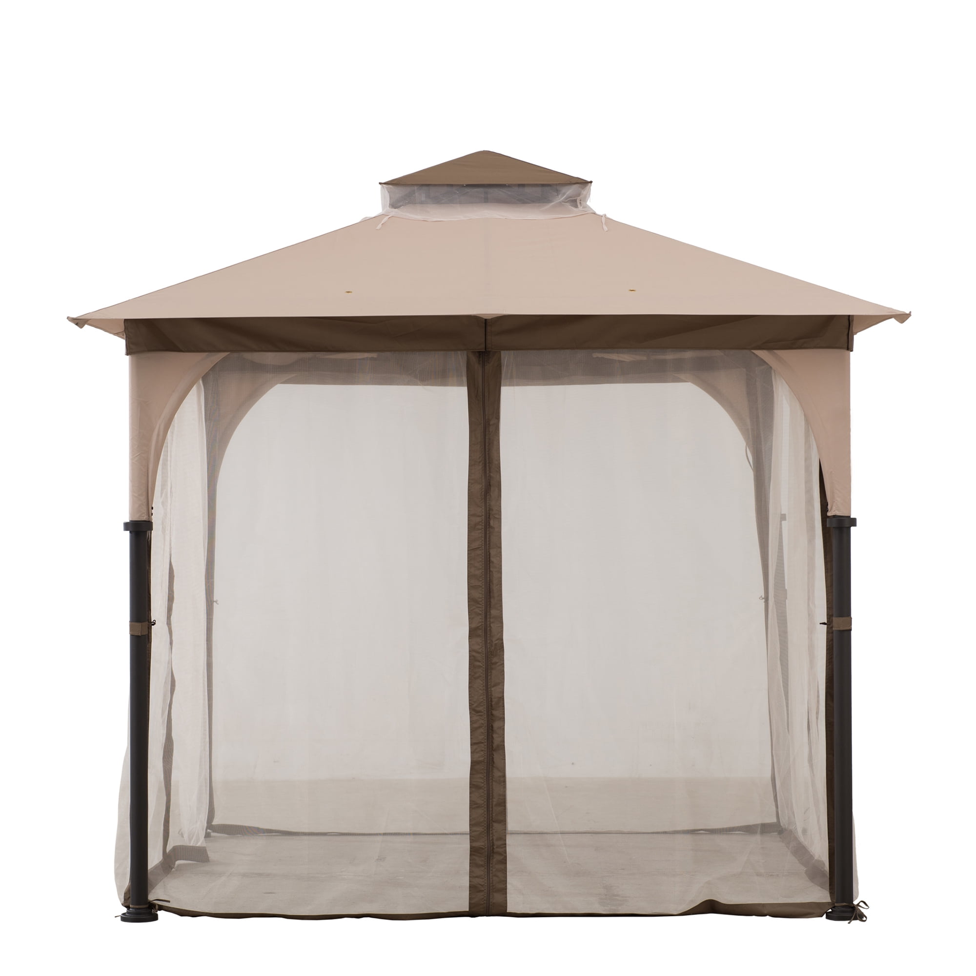 Sunjoy Beige Replacement Mosquito Netting For Column Gazebo (9.5x9.5 FT ...