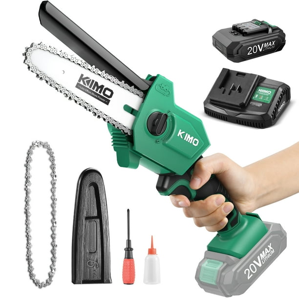 KIMO Battery Powered Hand Saw - Cordless Chainsaw 13.2 Ft/s, 20V ...