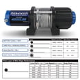 REINDEER 4500 lb 12V Electric Winch Kit – Steel Cable, Wireless Remote ...