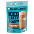 Maxwell House Iced Hazelnut Latte, Instant Coffee Mix with Foam, 5.82 oz, 6 Packets - Walmart.com