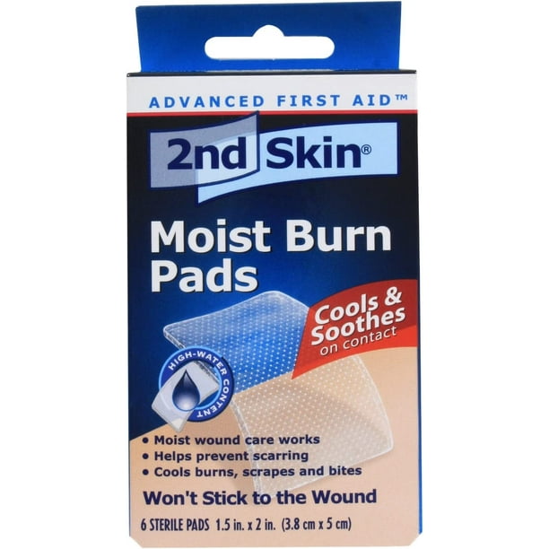Spenco 2nd Skin Moist Burn Pads, Small (1.5 x 2 Inches), 6-Count ...