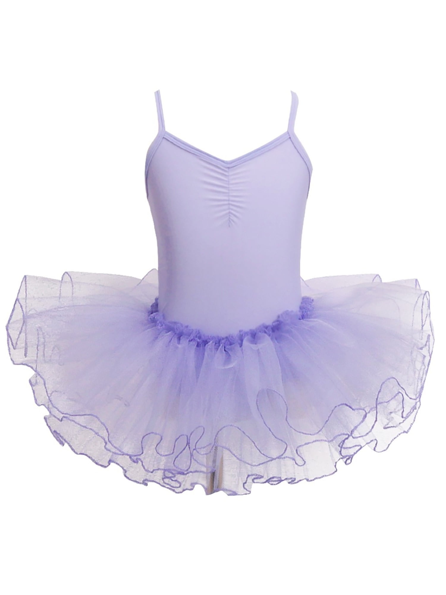 iiniim Kids Girls Spaghetti Straps Ballet Dance Tutu Dress Gymnastic ...