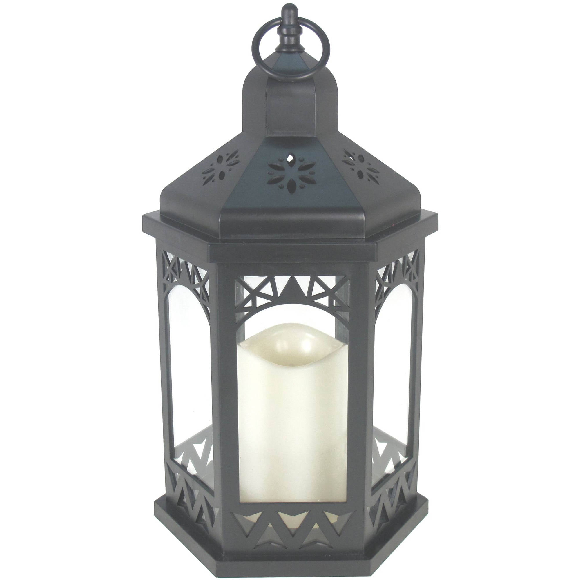 Mainstays Black Hexagon LED Lantern – BrickSeek