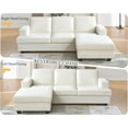 VANACC L Couches for Living Room, Reversible L Shape Sofa with Chaise ...