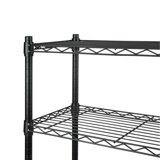 Hyper Tough 4 Tier Wire Shelf Unit, Black, 1400 lb. Capacity - Walmart.com