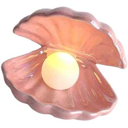 Shell Pearl Light LED Ceramic Pearl in Shell Light Clamshell Pearl Lamp ...