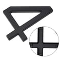 Aliuminum 142mm Floating Exterior House Numbers 3D 0-9 Black Digital ...