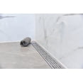 Side Outlet 40 Inch Linear Shower Drain with ABS Drain Base Flange ...