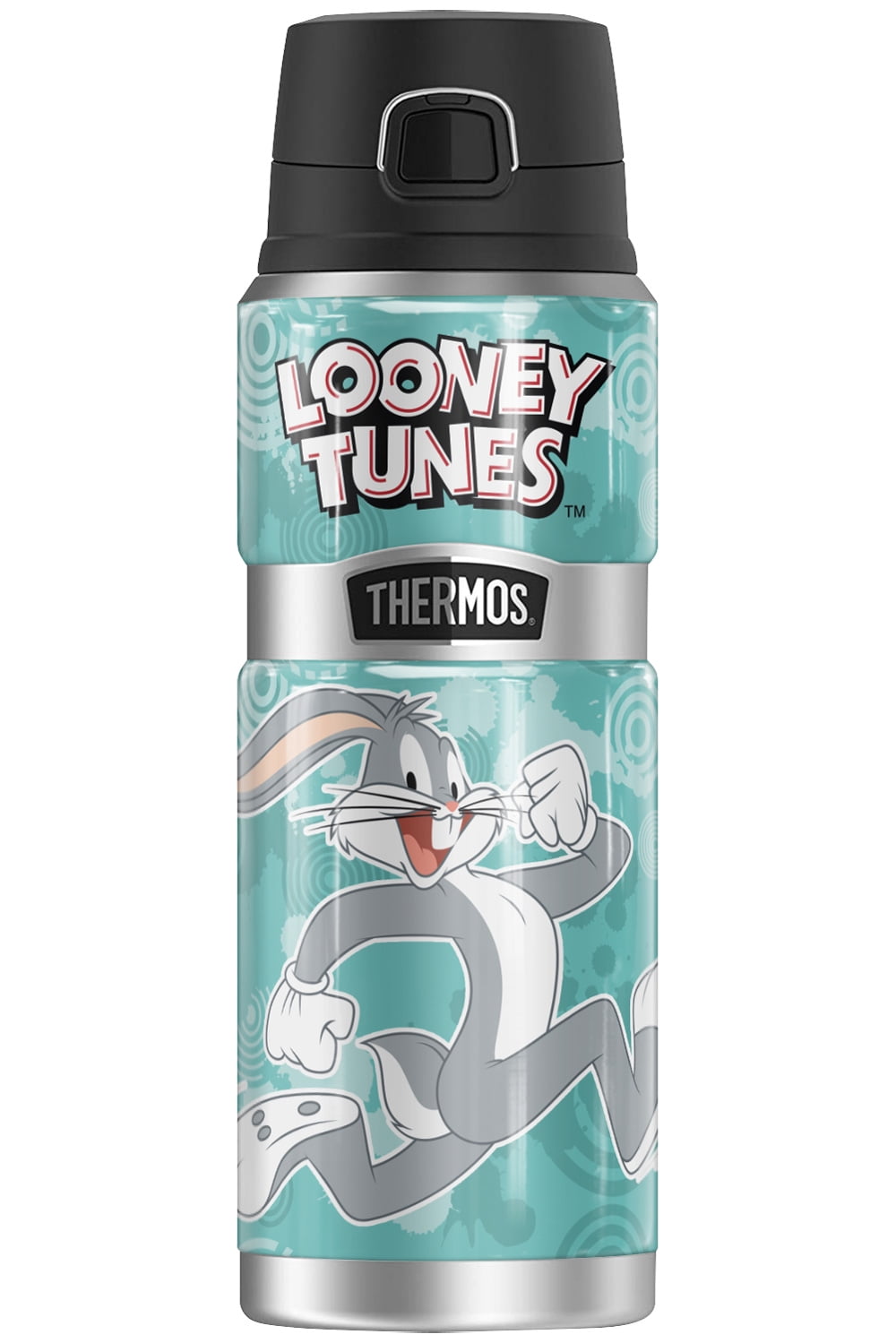 Looney Tunes Bugs Bunny Circle Pattern THERMOS STAINLESS KING Stainless ...