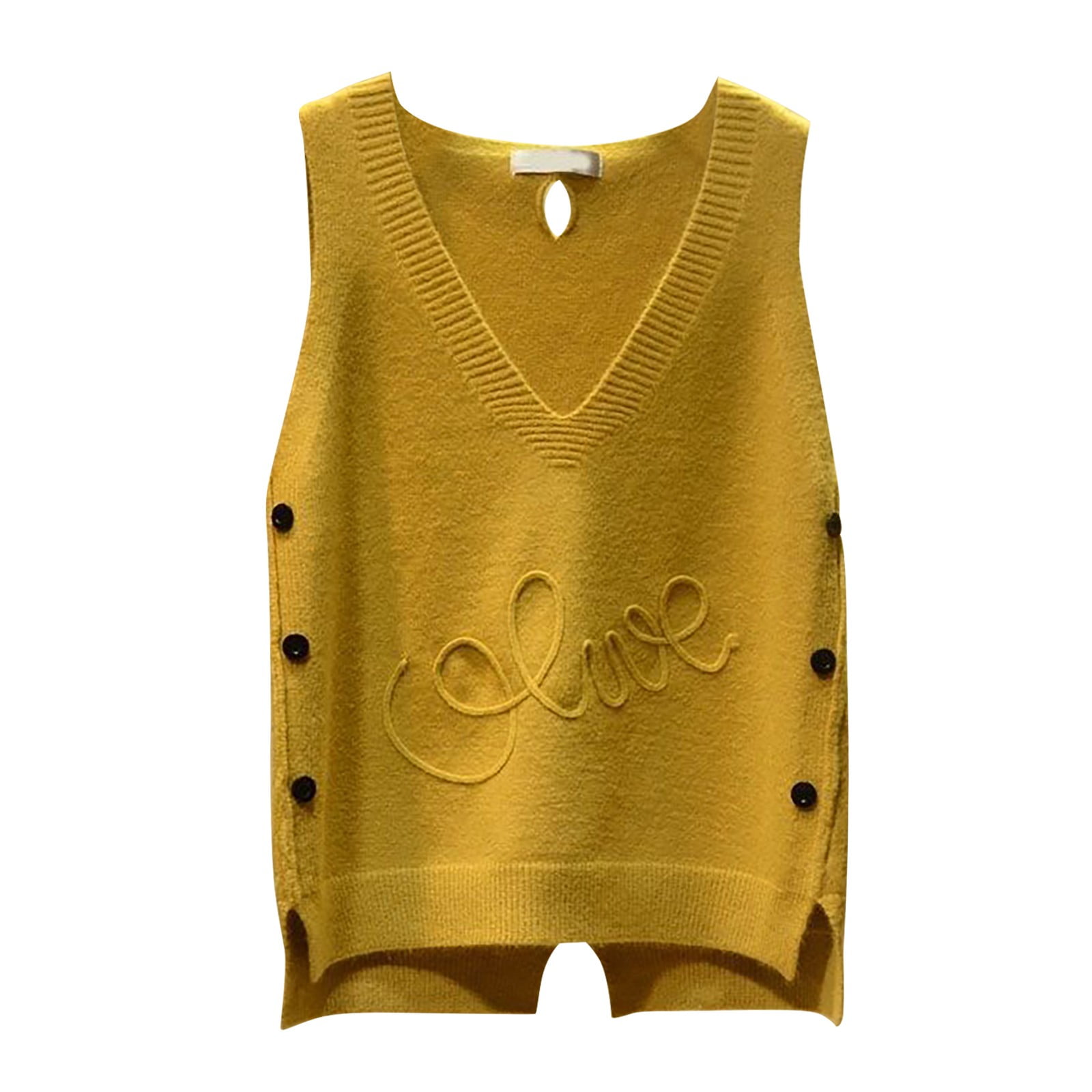 Click here for Baberdicy Sweater Vest Womens Solid Color Pullover... prices