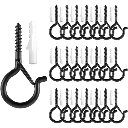 JOYWE Q-Hanger Lot de 24 crochets à vis pour suspension de lumières ...