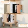 Rotating Bookshelf, 360 Display Spinning Bookshelf 4 Tier Revolving ...