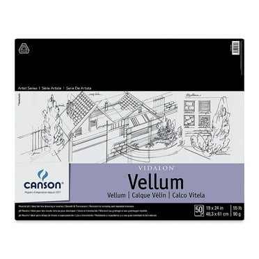 Canson Artist Series Vidalon Vellum Tracing Paper, 19 in x 24 in, 50 ...